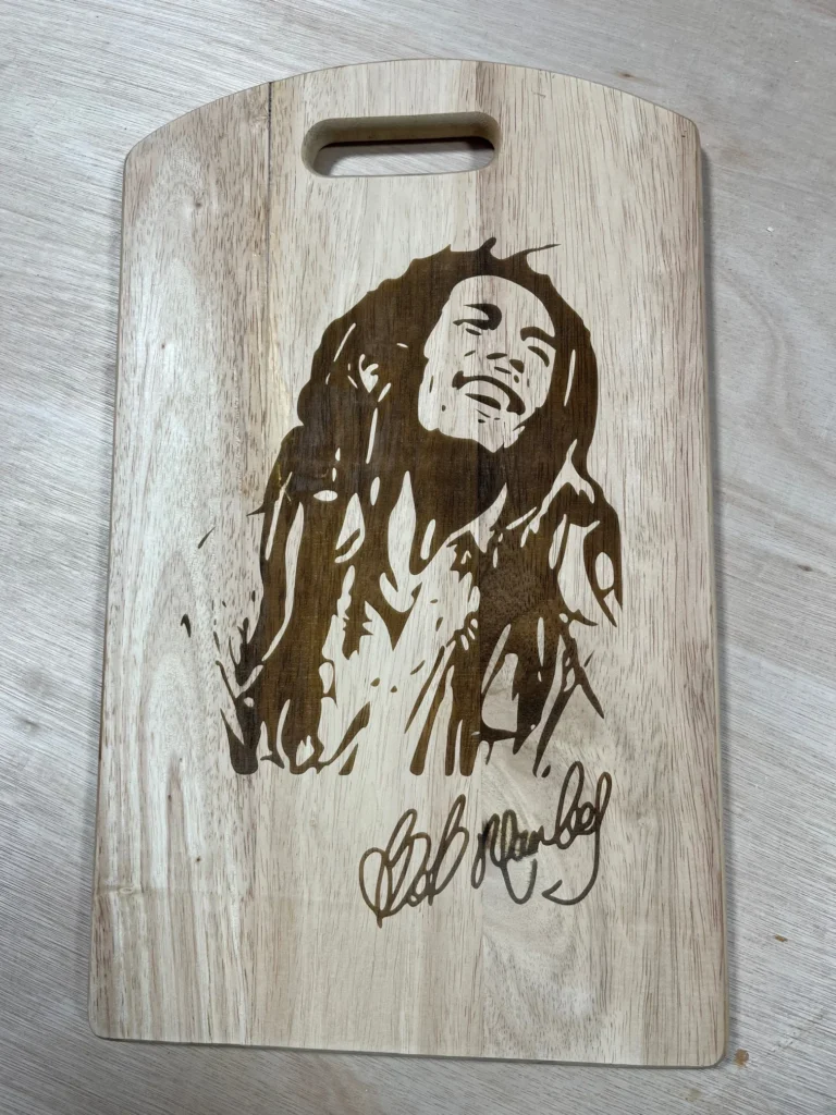 Custom Made Bob Marley Chopping Board